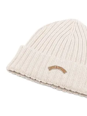 Paul & Shark Logo-patch Beanie - Neutrals