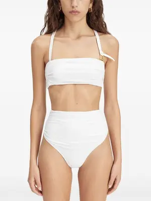Jacquemus Le Drapeado Bikini Bottom - White