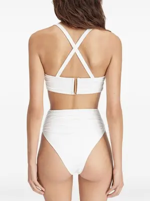 Jacquemus Le Drapeado Bikini Bottom - White