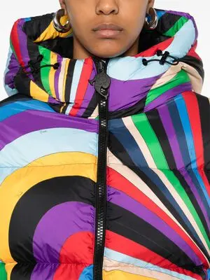 Emilio Pucci Iride-print Puffer Jacket - Green