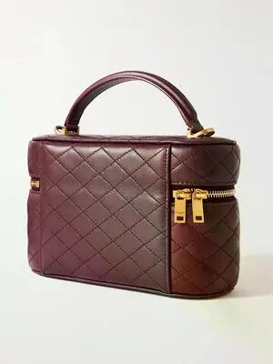 Saint Laurent Gaby Vanity Shoulder Bag - Burgundy