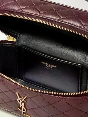 Saint Laurent Gaby Vanity Shoulder Bag - Burgundy
