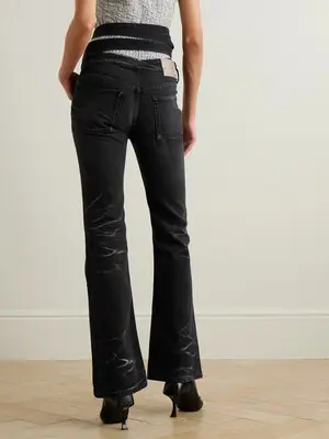 Y/project Belted Bleached Flared Jeans