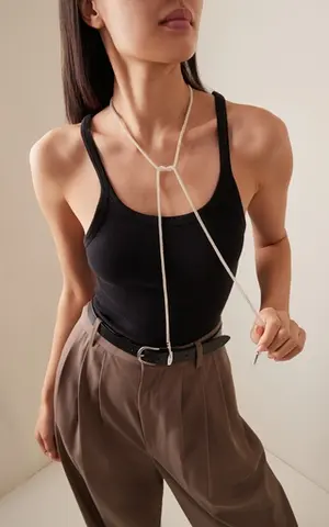 Sylvia Toledano Plated Bolo Tie Necklace