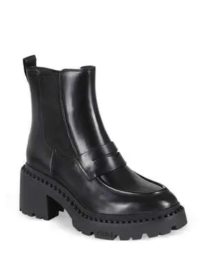Ash Nasty Leather Boots - Black