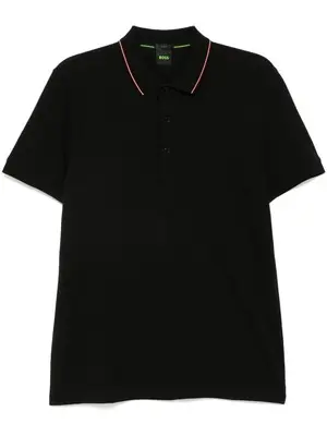 BOSS Embroidered Logo Polo Shirt - Black