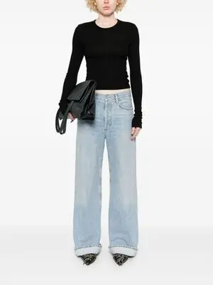 AGOLDE Dame Wide-leg Jeans - Blue