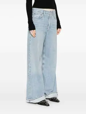 AGOLDE Dame Wide-leg Jeans - Blue