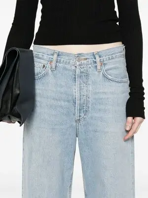 AGOLDE Dame Wide-leg Jeans - Blue