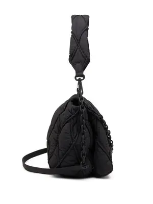 DIESEL® Charm-d Shoulder Bag In Quilted Nylon - Black