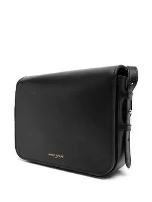 Maison Kitsuné Foldover Shoulder Bag - Black