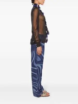 Emilio Pucci Ruffled Silk Shirt