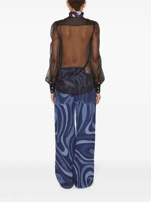 Emilio Pucci Ruffled Silk Shirt