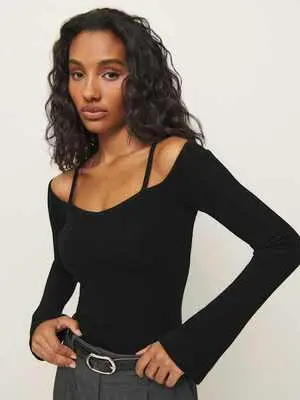 REFORMATION Romey Regenerative Merino Ribbed Sweater
