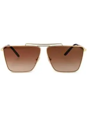 Versace Square-Frame Sunglasses Gold-tone