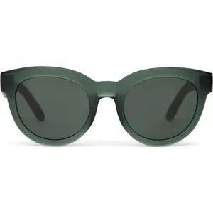 Toms TOMS Florentin Cat Eye Sunglasses Spruce Crystal/ Green Grey