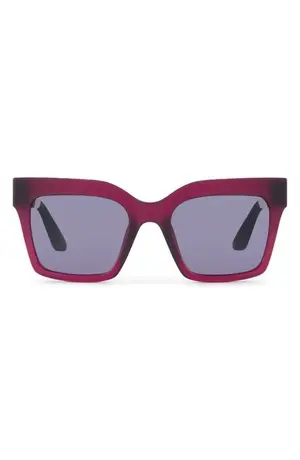 Toms Adelaide 52mm Gradient Square Sunglasses - Midnight Plum Crystal Fade