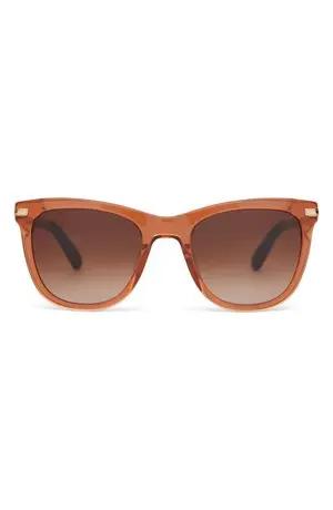 Toms Victoria 53mm Square Sunglasses - Terracotta Crystal/ Gold