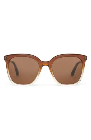 Toms Charmaine 54mm Square Sunglasses - Cappuccino Champange Fade
