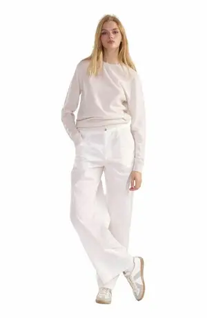 Cynthia Rowley Elea Wool Cashmere Sweater - White