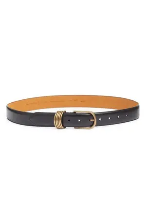 Treasure & Bond Treasure & Bond Parker Leather Belt Black