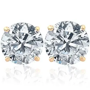 BLISS DIAMOND 1 1/2ct Lab Grown Diamond 14k Gold Stud Earrings - 14k Yellow Gold