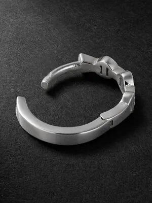 Hoorsenbuhs 18-karat White Gold Diamond Single Hoop Earring