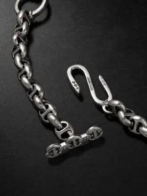 Hoorsenbuhs Open-link™ Sterling Diamond Wallet Chain - Silver