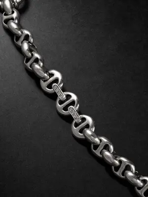 Hoorsenbuhs Open-link™ Sterling Diamond Wallet Chain - Silver