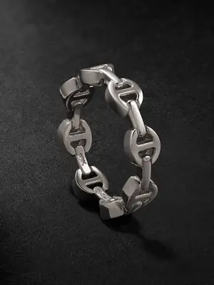 Hoorsenbuhs Dame Tri-link 18-karat White Gold Ring - Silver