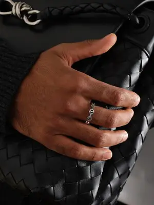 Hoorsenbuhs Dame Tri-link 18-karat White Gold Ring - Silver