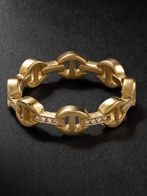 Hoorsenbuhs Dame Tri-link 18-karat Diamond Ring