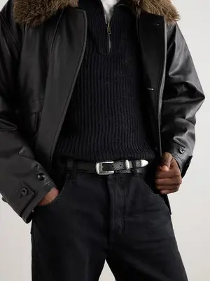 LEMAIRE 3cm Full-grain Leather Belt - Black