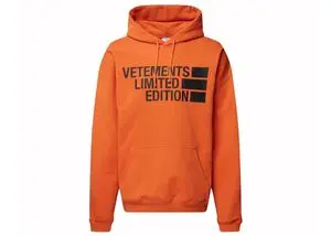 Vetements Logo Print Oversized Hoodie