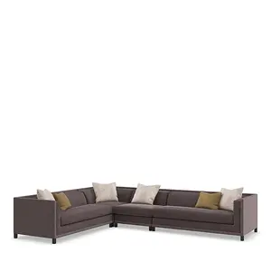 CARACOLE Tuxedo 4 Piece Sectional - Aubergine