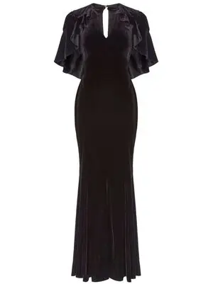 TEMPERLEY LONDON Ashcombe Velvet Midi Dress
