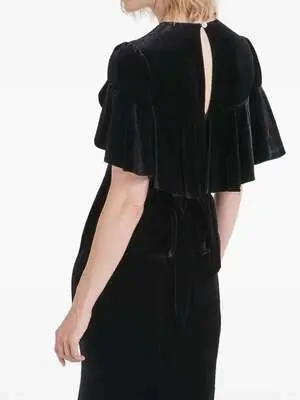 TEMPERLEY LONDON Ashcombe Velvet Midi Dress