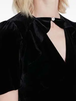 TEMPERLEY LONDON Ashcombe Velvet Midi Dress
