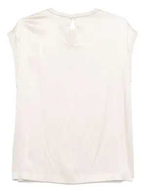 Brunello Cucinelli Monili Chain Detail Top - Neutrals