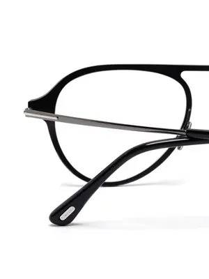 TOM FORD Pilot-frame Glasses - Black