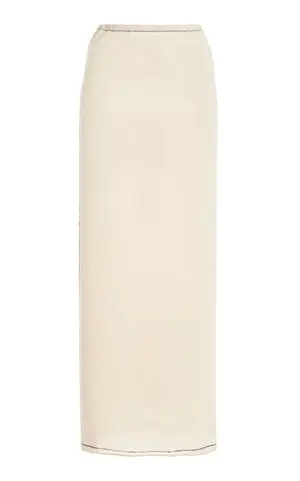 ZULU & ZEPHYR Cotton-Blend Knit Midi Skirt