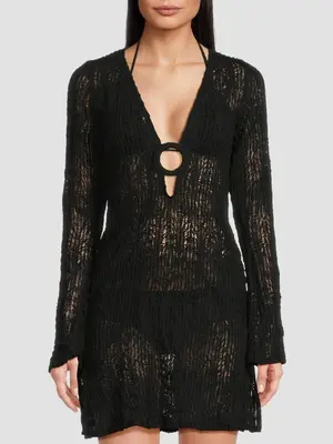 Peixoto Angie Knit Linen-blend Tunic