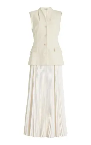 Simkhai Georgina Paneled Midi Dress