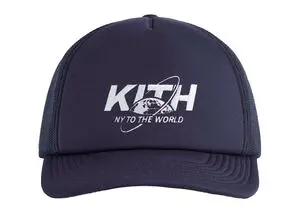 Kith Ny To The World Nolan Trucker Hat - Nocturnal
