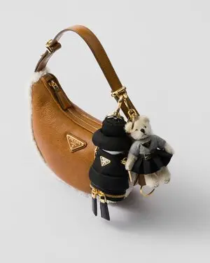 Prada Teddy Bag Charm - White