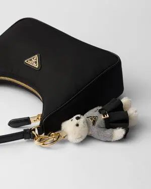 Prada Teddy Bag Charm - White