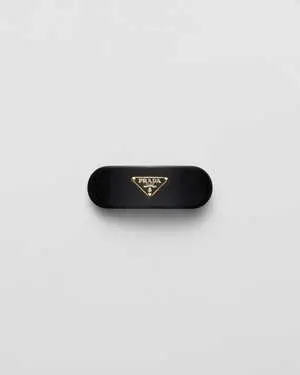 Prada Plexiglas Hair Clip - Black