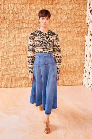 Ulla Johnson The Brigette Midi Skirt - Danube