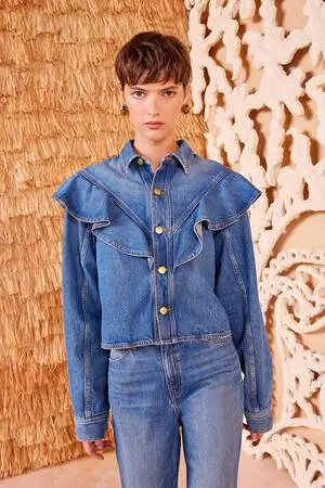Ulla Johnson Mathilde Shirt - Danube