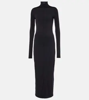 Wardrobe.NYC Knitted Maxi Dress - Black